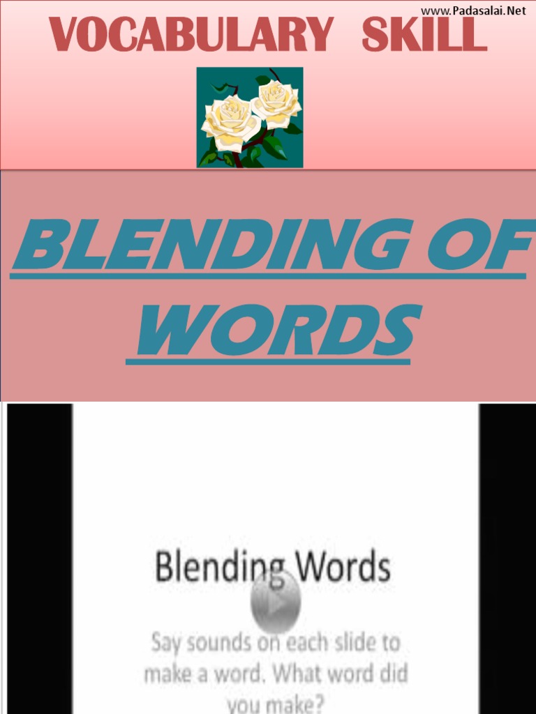11th 12th English Blending of Words | PDF