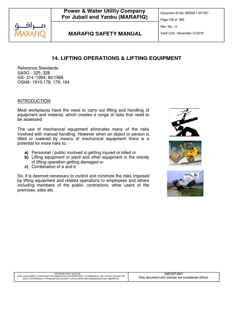 14.lifting Operations & Lifting Equipment | PDF | Crane (Machine ...