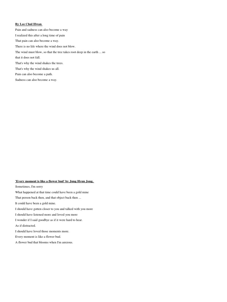 A Poem A Day | PDF | Nature