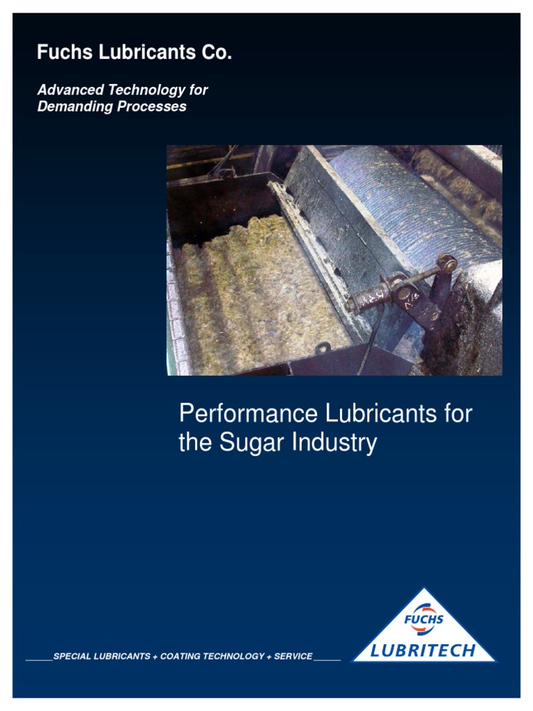Fuchs Lubricants for Sugar Industry | PDF | Lubricant | Oils