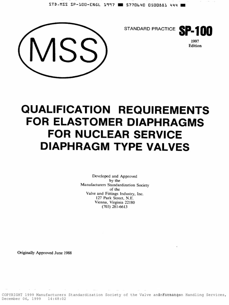 MSS-SP-100 (1997) PDF | PDF
