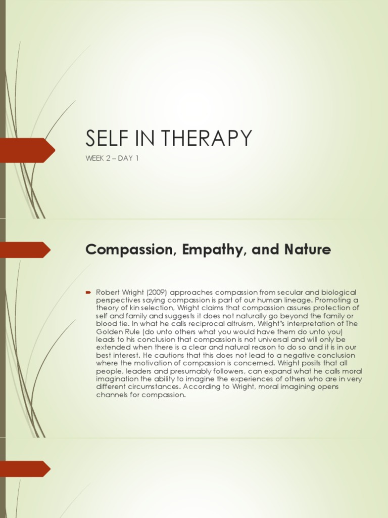 Self in Therapy | PDF | Psychological Trauma | Psychotherapy