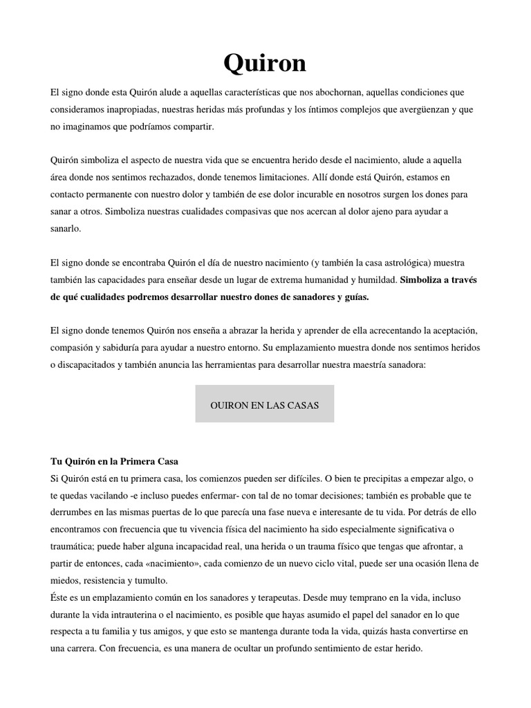 Quiron | PDF | Vida | Las emociones