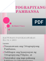 Gabay Sa Ortograpiya NG Wikang Filipino (2009 | PDF