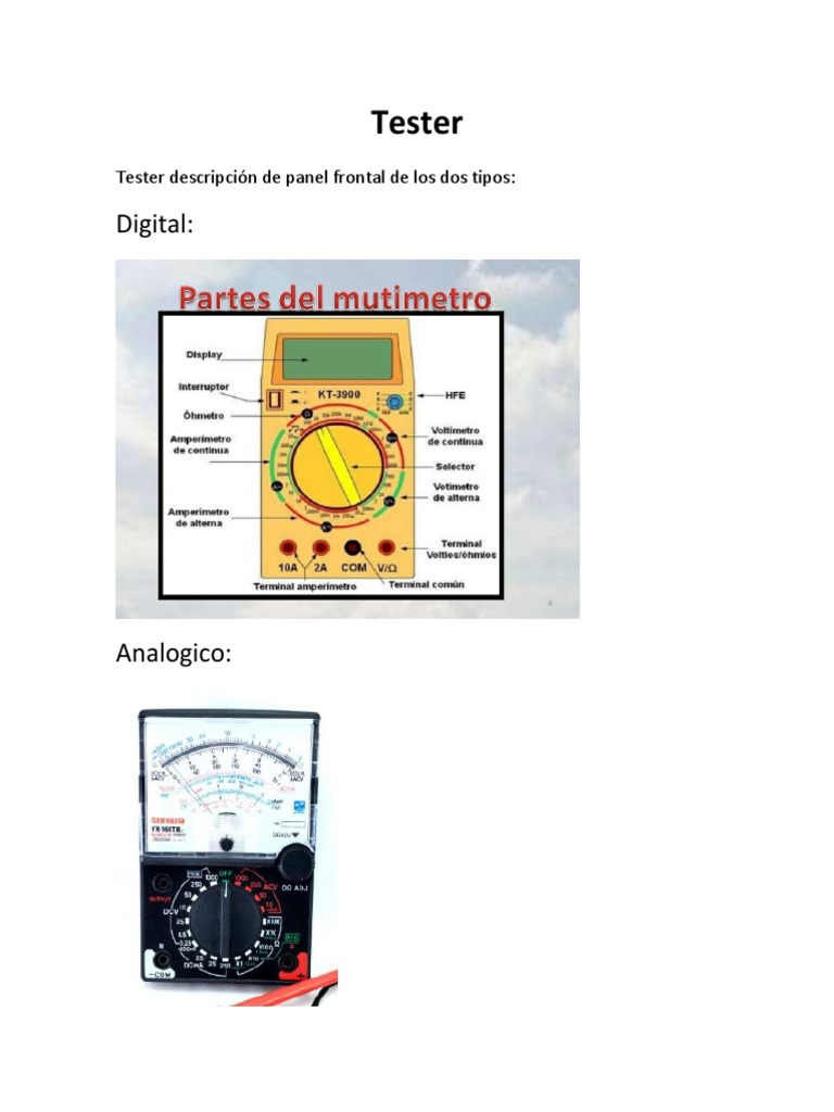 Tester | PDF | Transistor de unión bipolar | Transistor