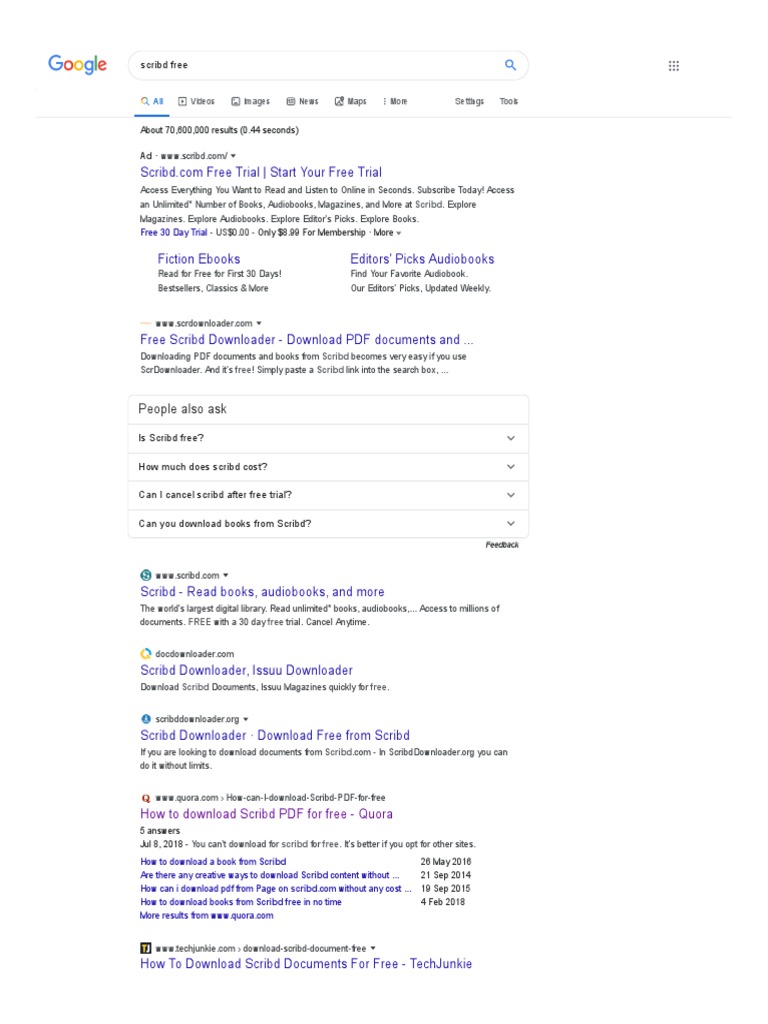 Scribd Free - Google Search | PDF | Scribd | Digital Distribution