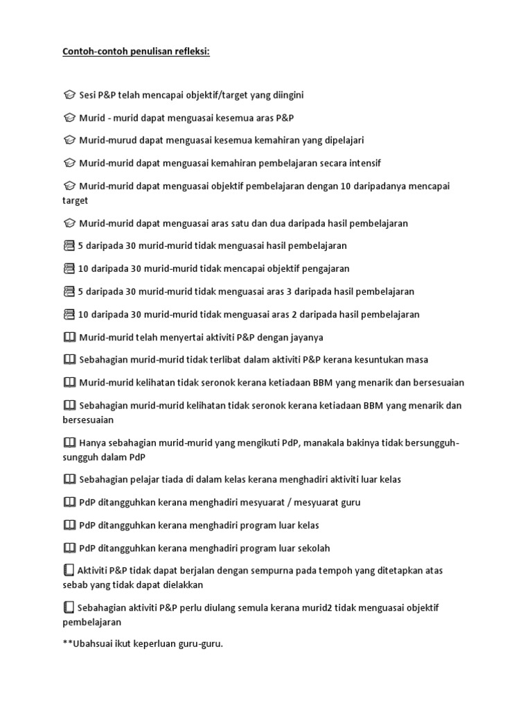 Contoh Refleksi | PDF
