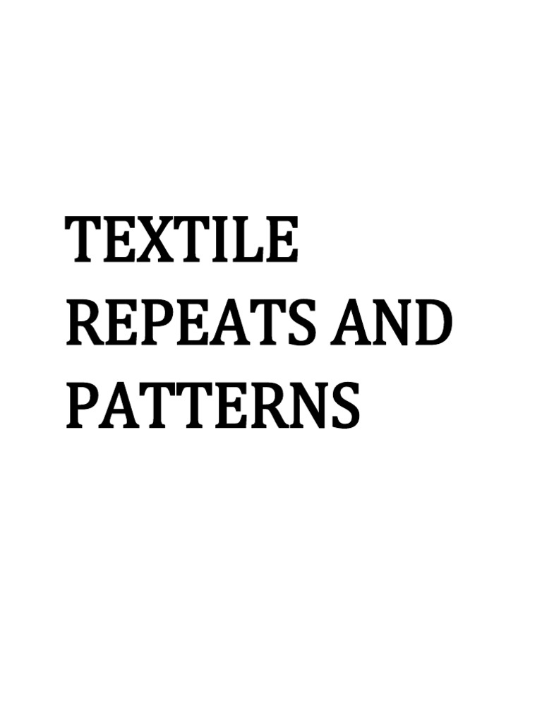 Textile Repeats And Patterns Download Free Pdf Pattern