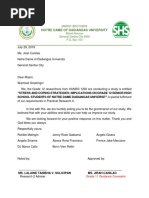 Validation Letter For Research Questionnaire | PDF | Science