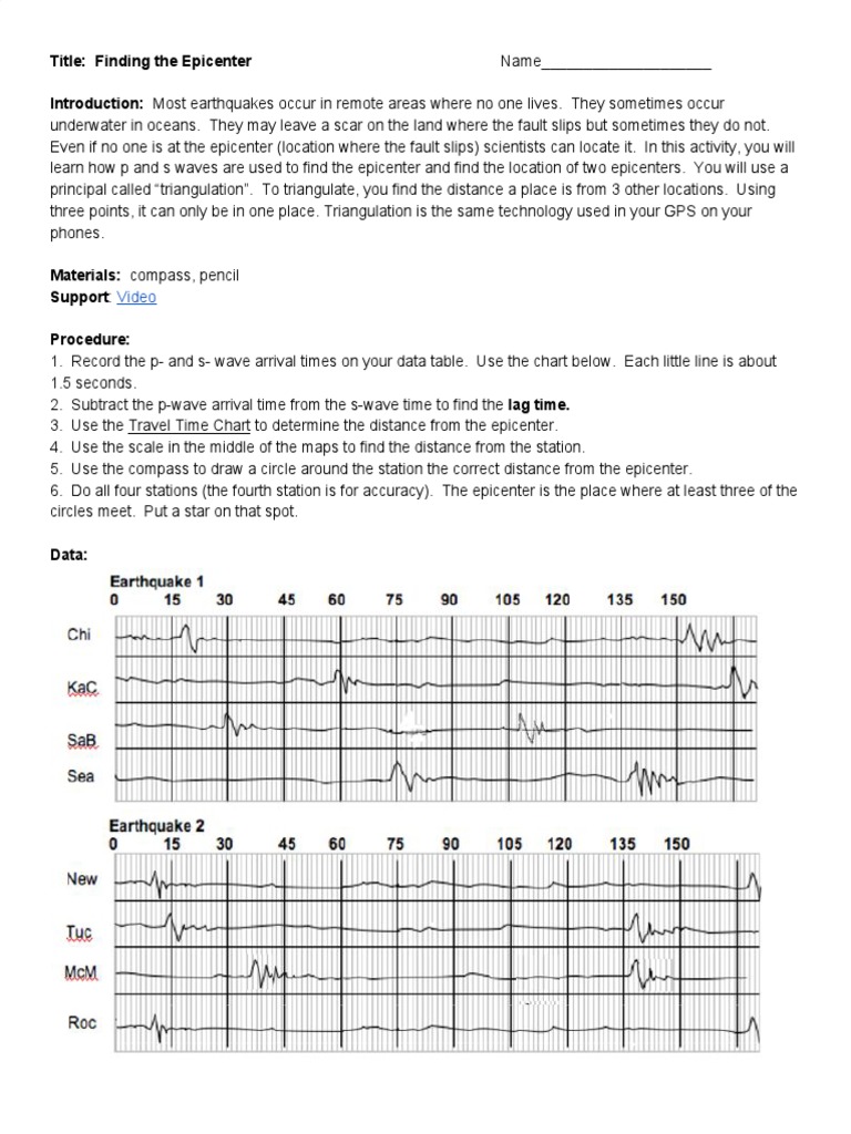 Finding Epicenter | PDF