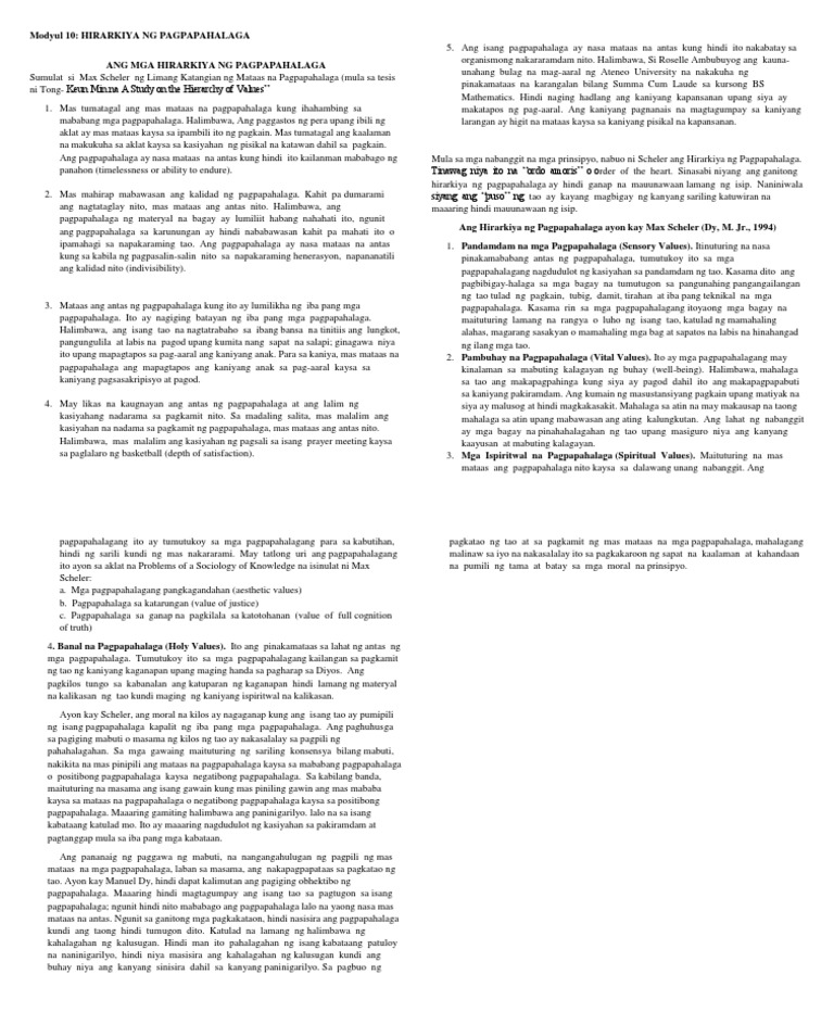 Modyul 10 Lecture | PDF