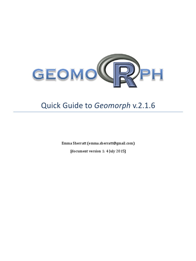 Quick Guide To Geomorph v2.1 | PDF | Morphometrics | Data Analysis