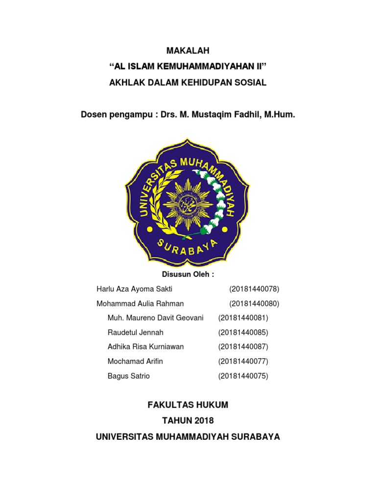 Makalah Aik 2 Akhlak | PDF | Karier & Perkembangan