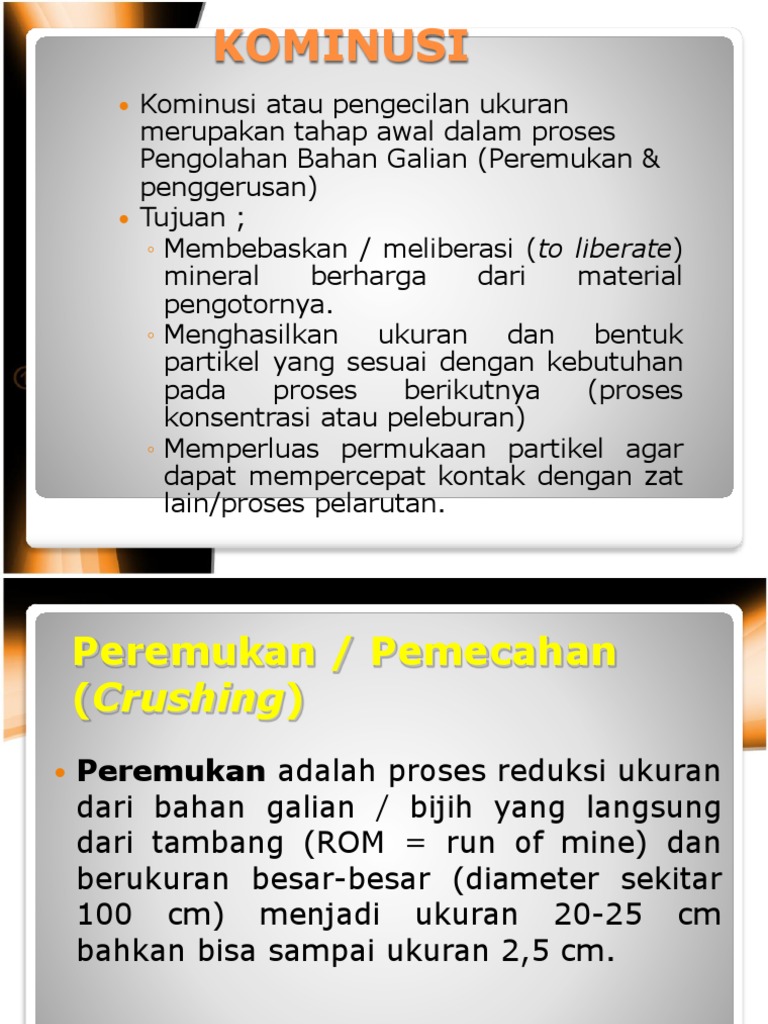 Comminution & Sizing | PDF