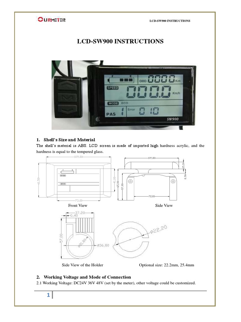 LCD Sw900 Manual | PDF | Electric Power | Lighting