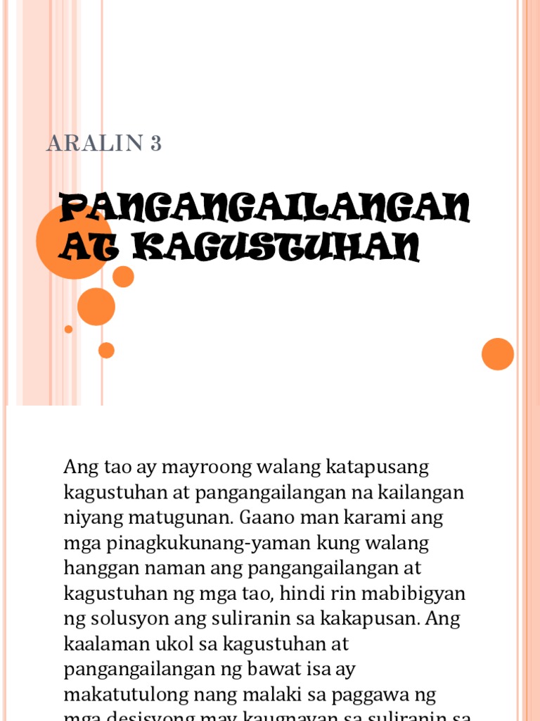 Aralin 3 | PDF