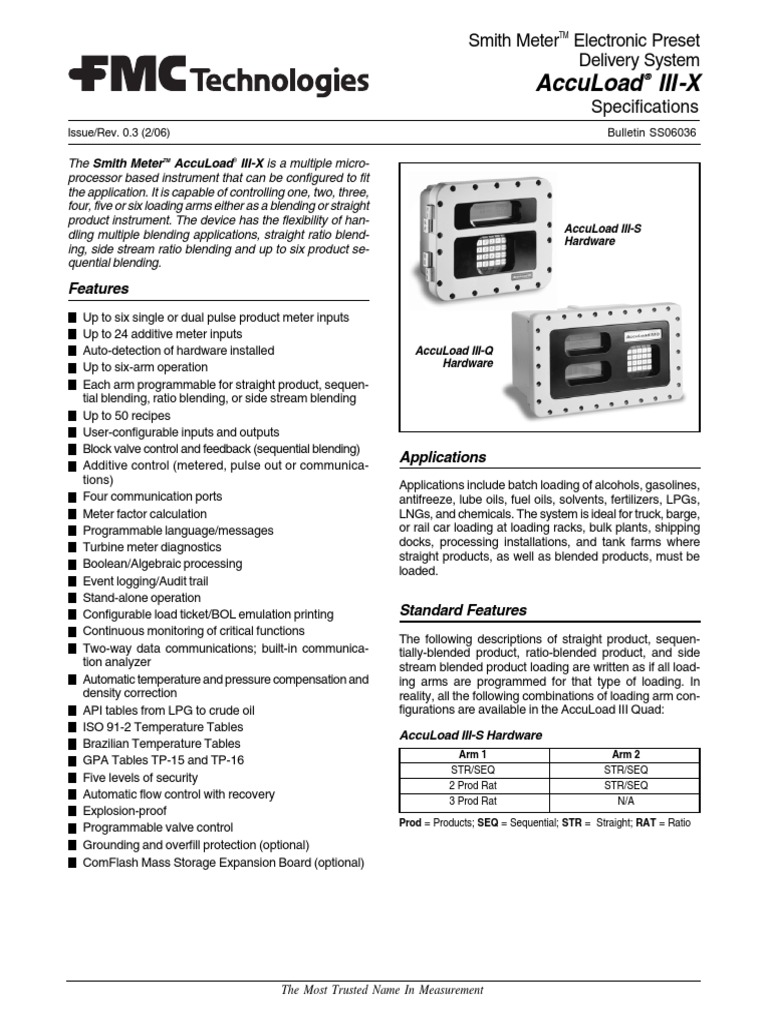 1.1 Accuload III-X Specification PDF | PDF | Switch | Relay