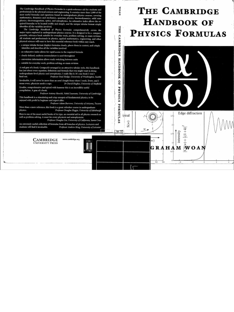(Graham Woan) The Cambridge Handbook of Physics Formulas | PDF