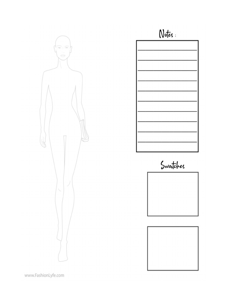 FASHION LYFE - Sketch Templates | PDF