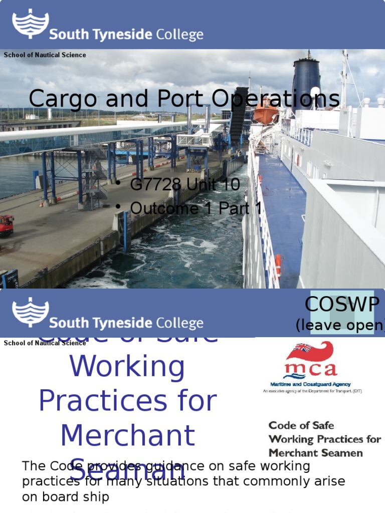 01 Cargo and Port Operations | PDF | Ships | Cargo