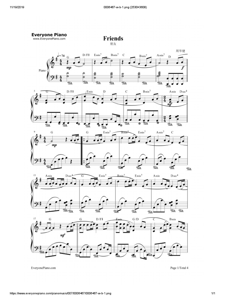 Peng You (Sheet Music) | PDF | Sports & Recreation