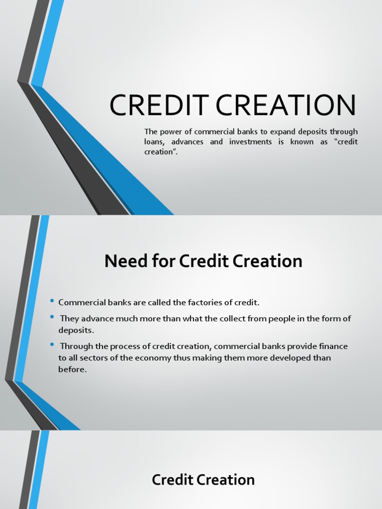 Understanding Credit Creation in Banking | PDF | Money Creation ...