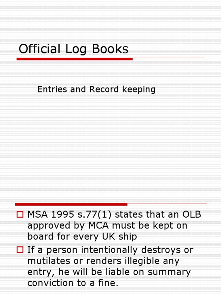 Official Log Books | PDF | Government | Justice