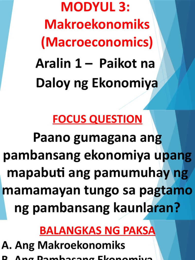 M3A1 - Paikot Na Daloy NG Ekonomiya | PDF
