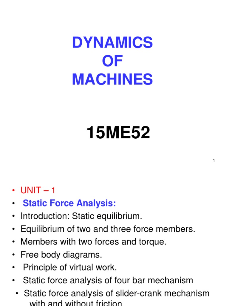 Static Balancing | PDF | Force | Machines