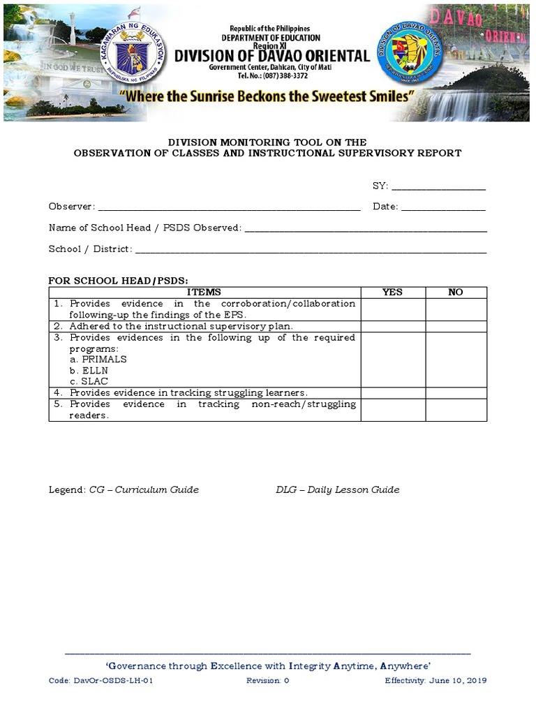 Monitoring Tool PSDS and SH | PDF