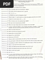 Math Challenge Grade 5 | PDF | Fraction (Mathematics) | Factorization