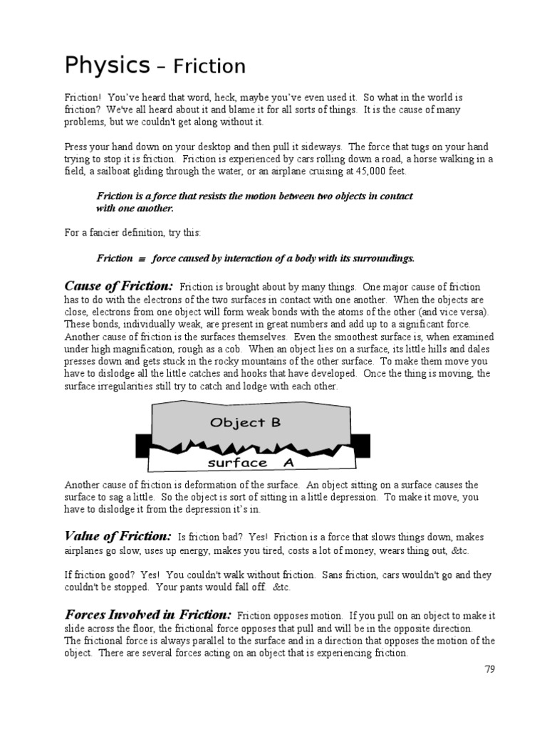 3-3 - Friction | PDF | Friction | Force