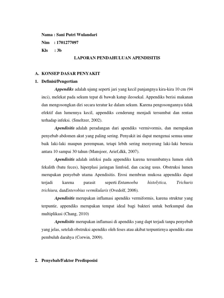 LP Apendisitis | PDF