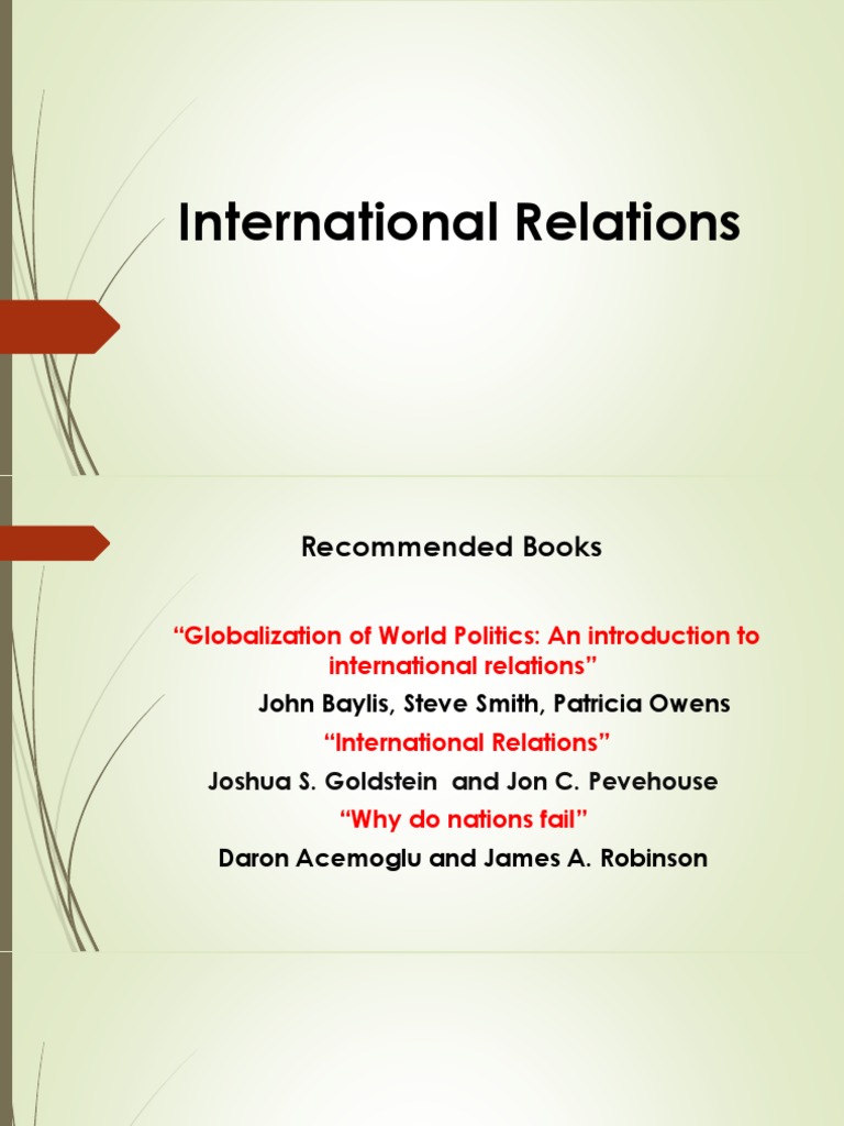 Overview of International Relations Concepts | PDF | Nation State ...