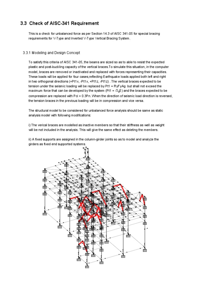 3.3.1 Check of AISC-341 Requirement - 201911203 | PDF | Beam (Structure ...
