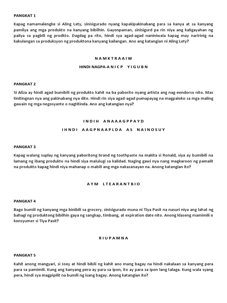 Kwentong Palengke (Situation Analysis) | PDF
