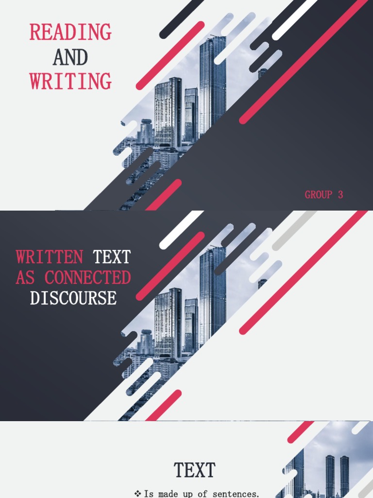 Written Text As Connected Discourse | PDF | Brainstorming | Hierarchy