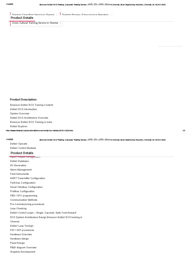 Emerson DeltaV DCS Training Content: System Overview, Architecture, Programming, Commissioning ...
