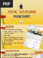 Room Tariff Structure | PDF | Meal | Hotel