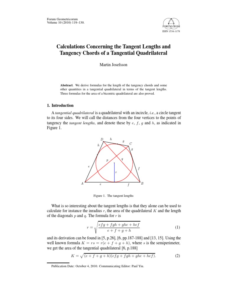 Josefsson-2010-Calculatioins Concerning The Tangent Lengths and ...