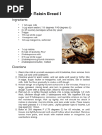 Amish Friendship Bread Instructions | PDF | Batter (Cooking) | Breads