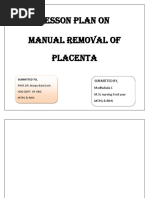 LESSON PLAN ON Ob S | PDF | Uterus | Childbirth