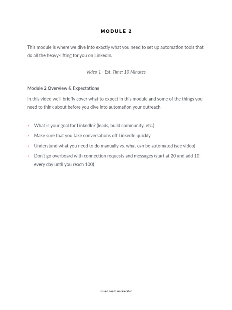 LLA Module 2 Summary | PDF | Linked In | Internet