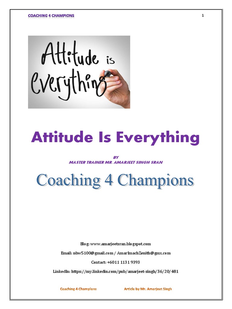 Positive Thinking Pdf Pdf Employee Retention Employment