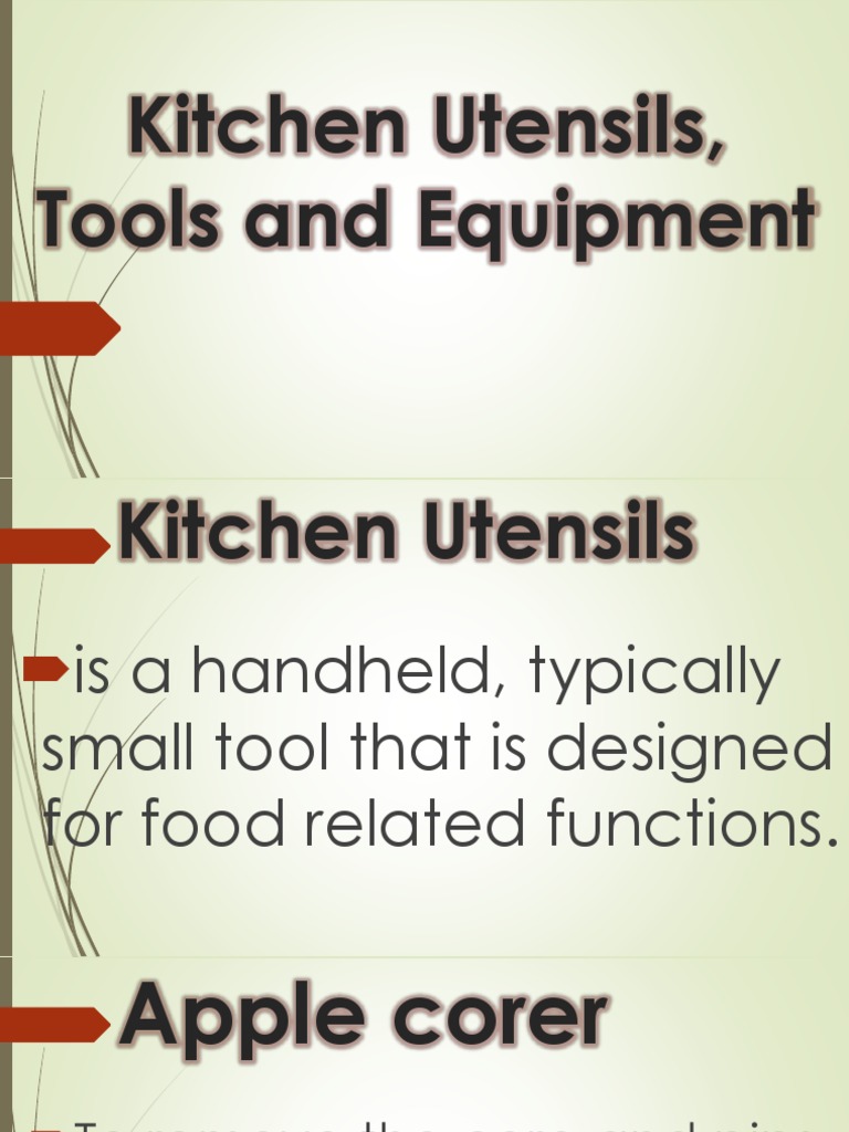 Essential Kitchen Utensils Guide | PDF | Kitchen Utensil | Spoon