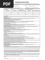 Dispute Form | PDF | Payments | Debit Card