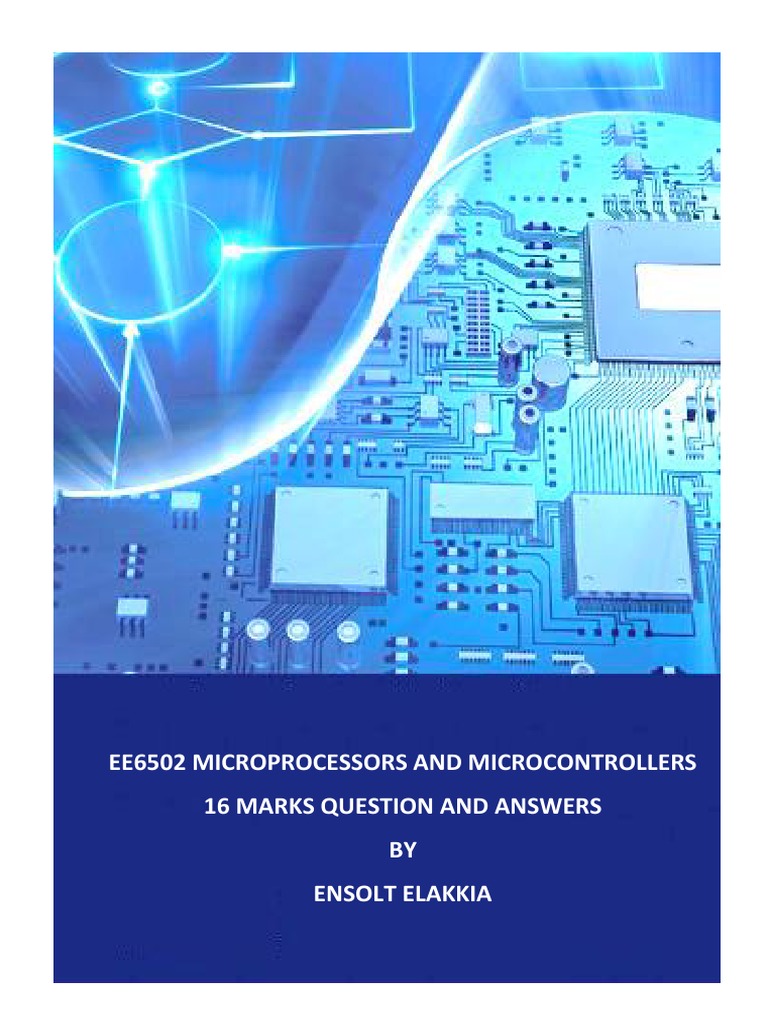EE6502 Microprocessors and Microcontrollers 16 MARK QA 1 | PDF | Read Only Memory | Random ...
