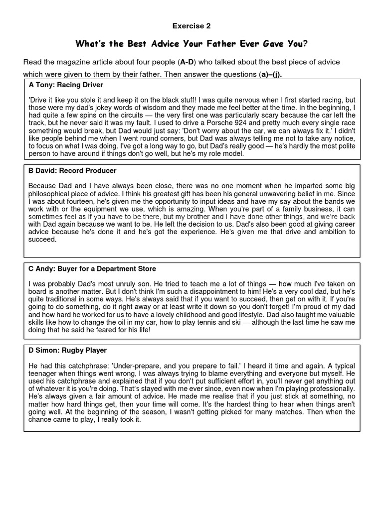 Multiple Matching Exercise 14 Pdf