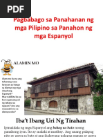 Mga Bahagi NG Bahay Na Bato | PDF