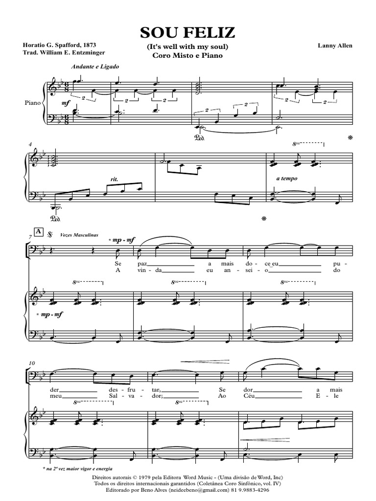 SOU FELIZ (SCTB - Música de LANNY ALLEN) | PDF